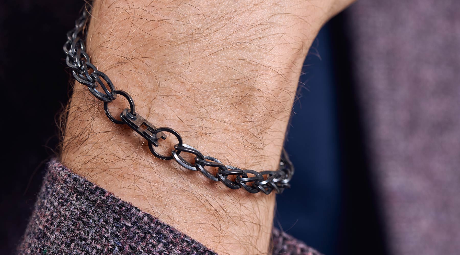 Loop-In-Loop Bracelet: Handmade Sterling Silver Chain | minrl jewels