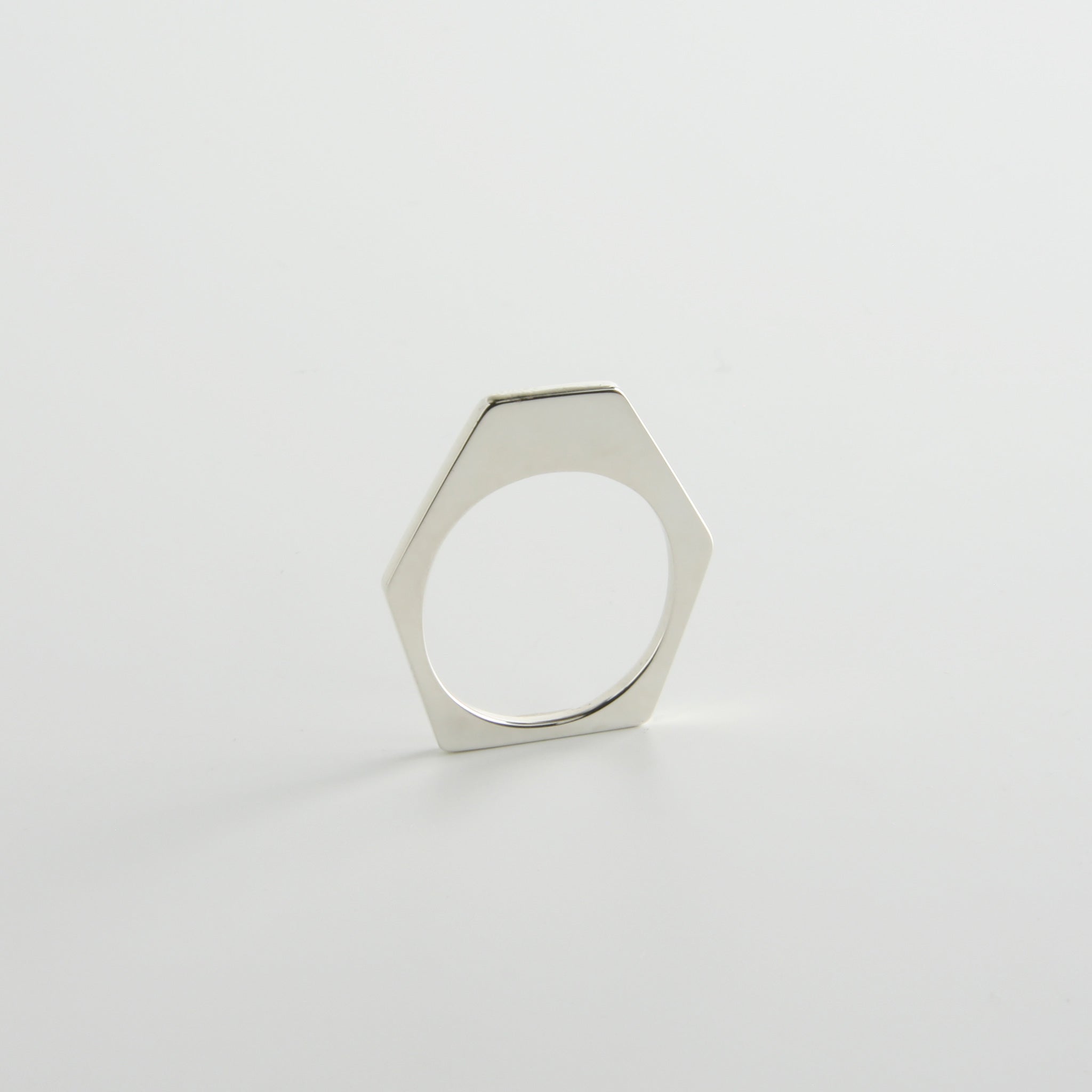 Random Polygons Ring Set Five Hexagons | minrl jewels