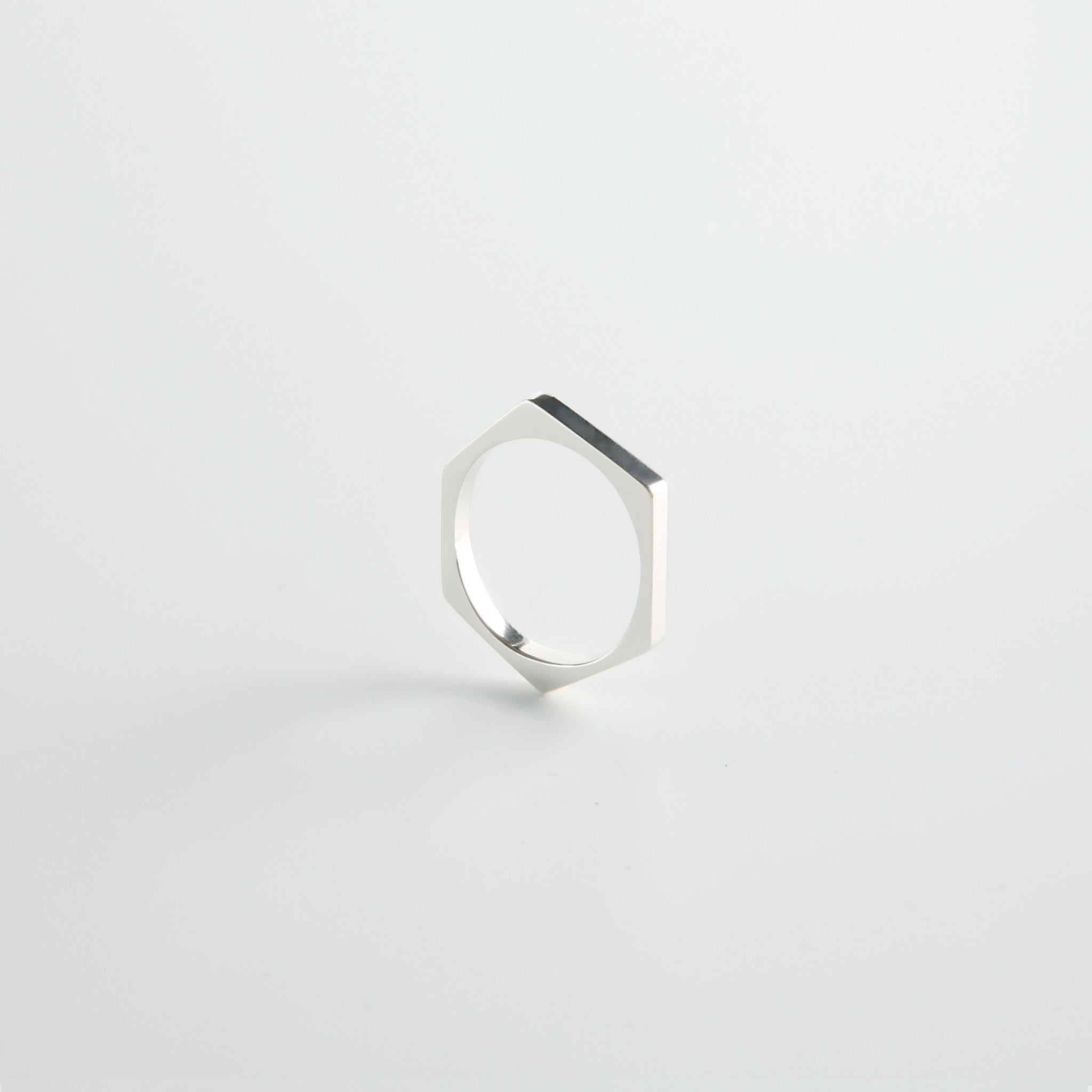Random Polygons Ring Set Three Hexagons | minrl jewels