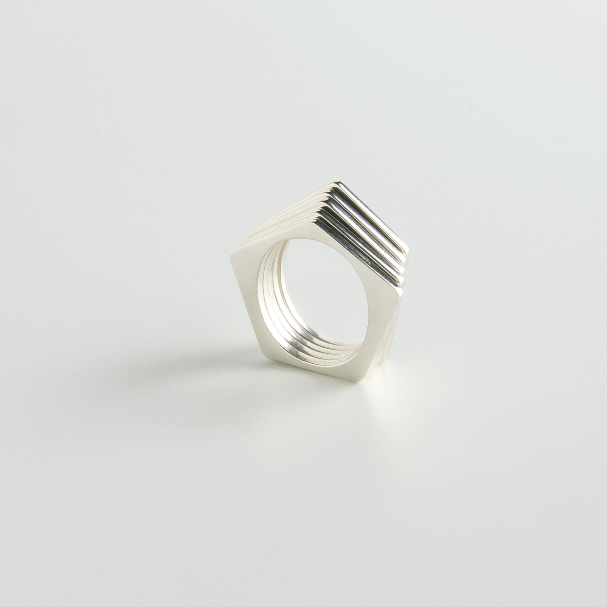 Random Polygons Ring Set Five Pentagons | minrl